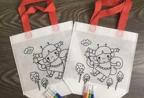 Раскраска сумочка с фломастерами, подарки детям
