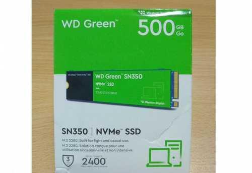 Новые WD Green SN350 500гб NVMe