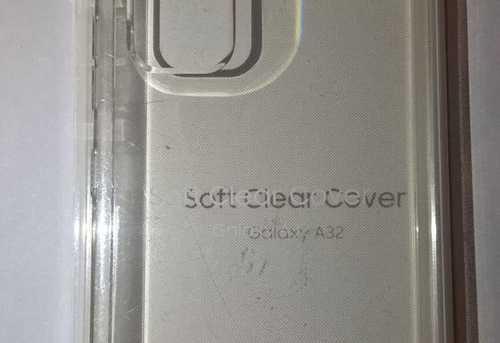 Чехол оригинал Samsung Soft Clear Cover A32