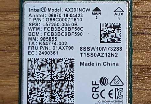 Wifi модуль Intel ax 201 ngw