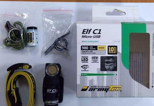 Фонарь Armytek Elf C1 Micro-USB (налобный)