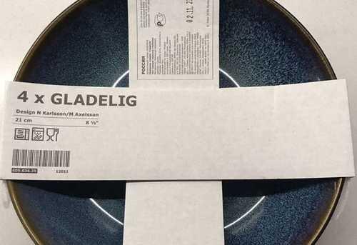 Посуда IKEA Гладелиг gladelig синий