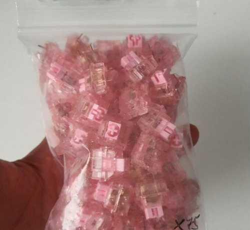 Свитчи для клавиатуры akko cs jelly pink 61шт