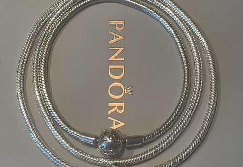 Новый браслет и колье Pandora оригинал