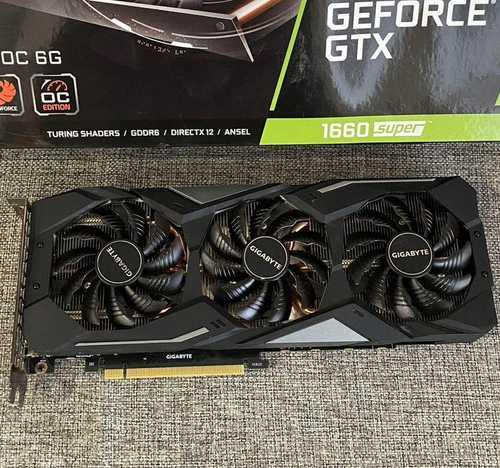 Видеокарта GTX 1660 Super 6Gb Gigabyte