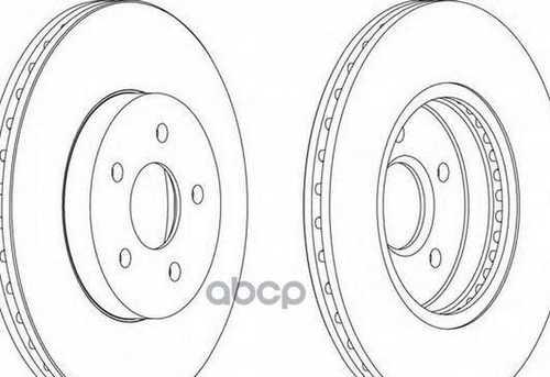 Диск тормозной передний ferodo DDF1125 DDF1125