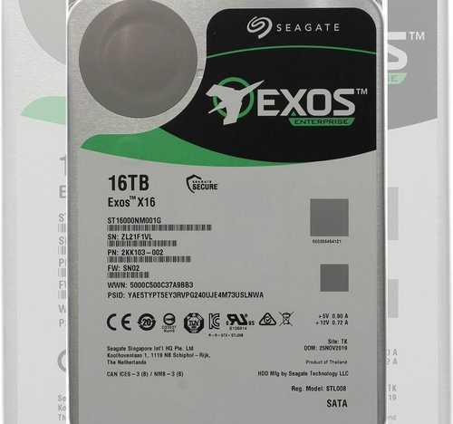 Seagate Exos X16 16 Тб ST16000NM001G