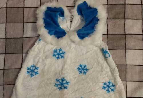 Новогодний костюм для девочки снежинка