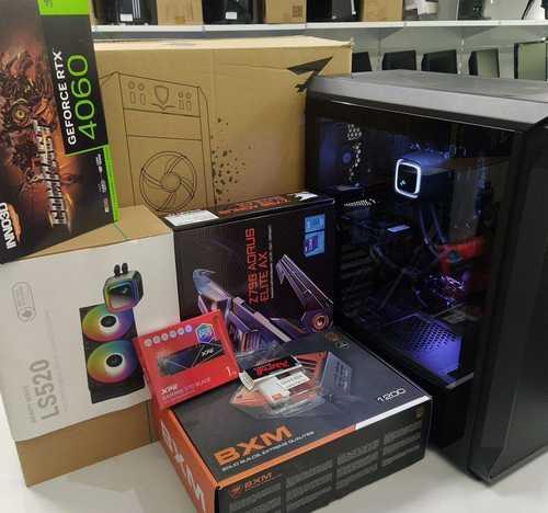 Игровой пк i7 14700KF/64Gb/SSD 1Tb/RTX 4060/1200W