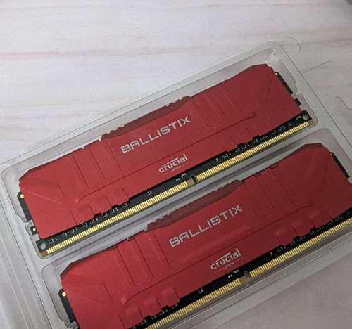 Оперативная память ddr4 16gb (2x8 kit) crucial bal