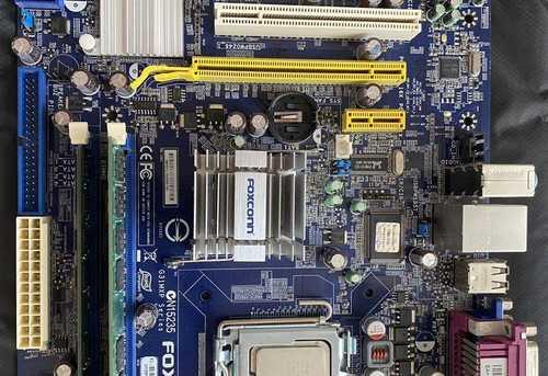 Материнская foxconn g31mxp/intel e6500/ddr2 4gb