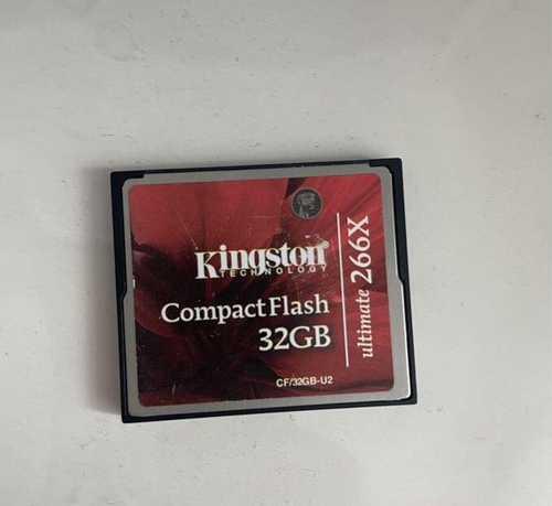 Карта памяти флешка Compact Flash CF 32gb