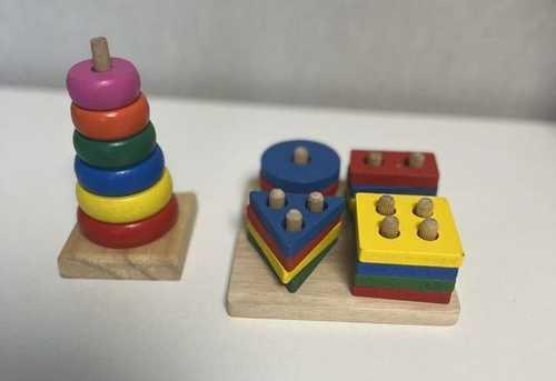 Игрушки детские развивающие деревянные