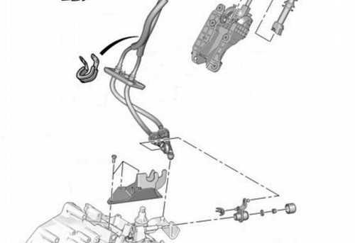 Quattro freni QF00100030 Трос переключения кпп