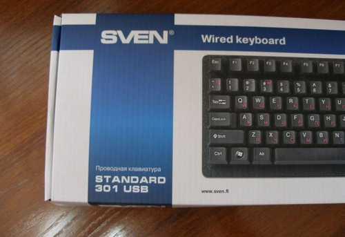 Клавиатура sven Standard 301 USB новая