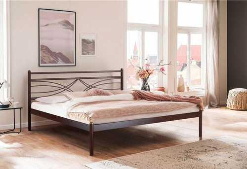 Кровать Мираж (120х200) Коричневый бархат