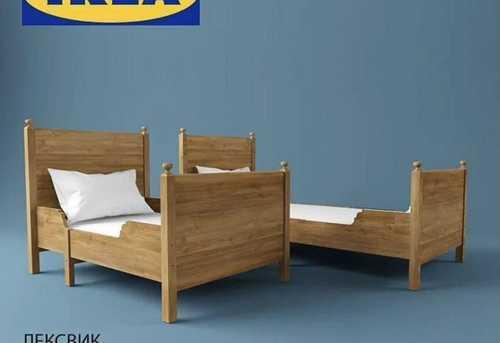 Кровать IKEA раздвижная leksvik