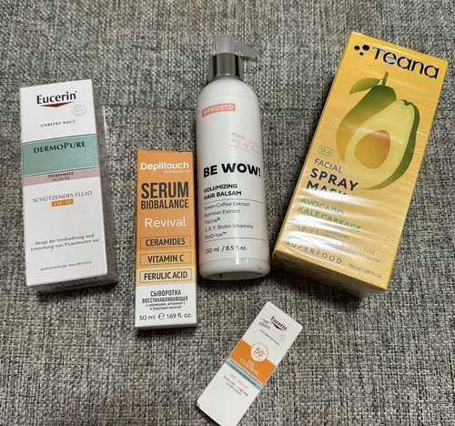 Набор косметики, eucerin, teana, prosto