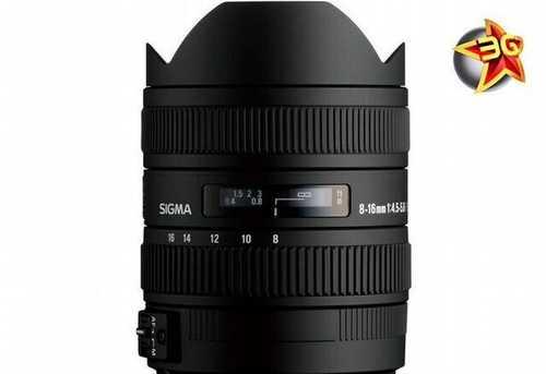Объектив Sigma AF 8-16mm f/4.5-5.6 DC HSM Canon EF
