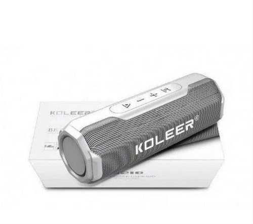 Колонка Bluetooth MP3 Koleer S218 серебро