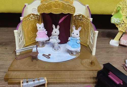 Sylvanian families школа балета и фигуристки