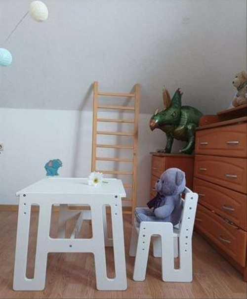 Детский стол и стул растущие
