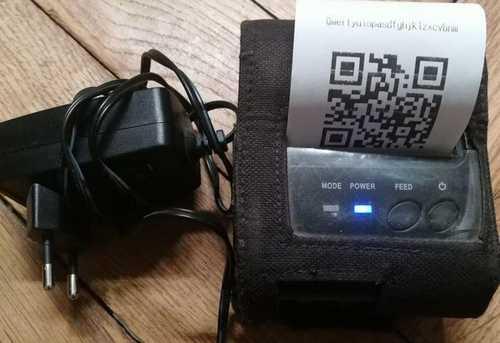 Портативный Bluetooth Термопринтер sm 5802bl
