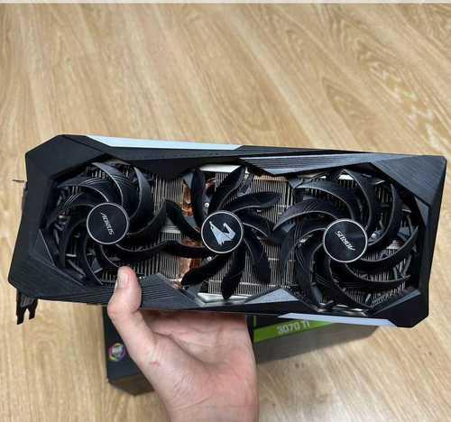 Видеокарта Gigabyte 3070 ti aorus 8gb с коробкой