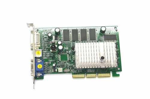 Видеокарта GeForce FX5200 128Mb VGA+DVI+VID AGP