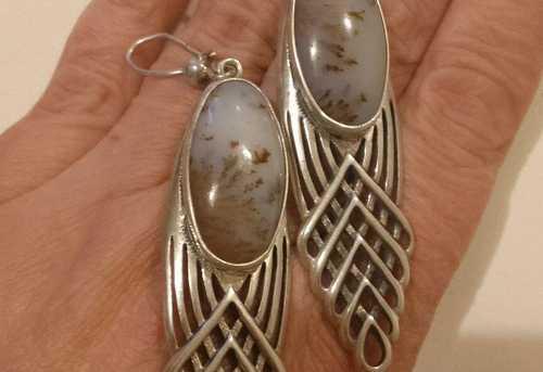 Серебро СССР, 925,звезда,22г,Агат