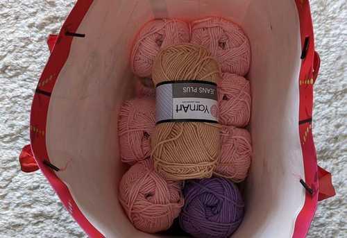 Пакет с пряжей Alize cotton gold +