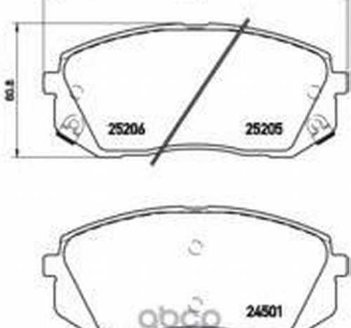 P30056 колодки дисковые передние Hyundai ix35