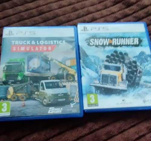 Truck and logistics simulator, snow runner ps5