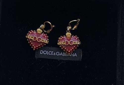 Серьги дизайнерские Dolche & Gabbana