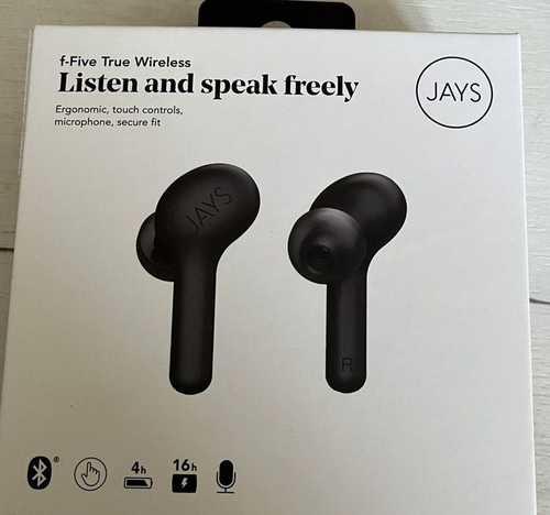 Беспроводные наушники jays f-five true wireless