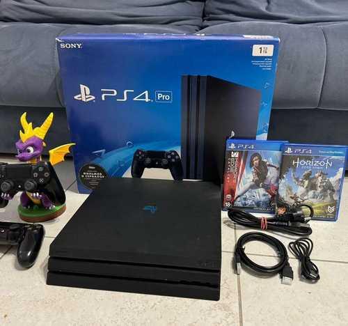 Sony playstation 4 pro 1tb 2 ориг геймпада