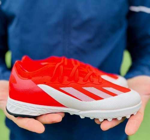 Детские сороконожки Adidas X Crazy fast Legue Red&White