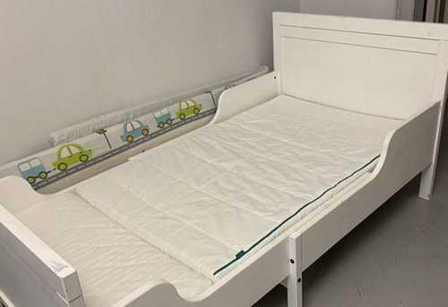 Детская кровать IKEA раздвижная белая