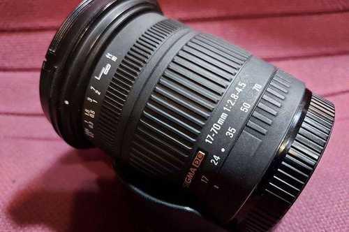 Sigma 17-70mm f2.8-4.5 DC macro for Canon