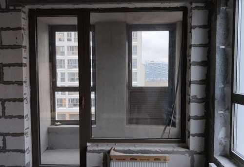 Балконный блок алюминиевый