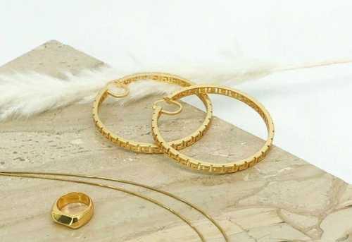 Versace Золотые Серьги
