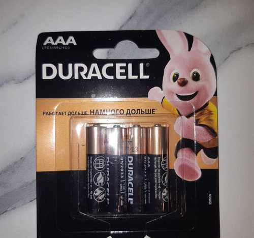 Батарейки duracell AAA