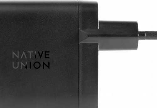 Native Union 2x USB-C, PD, 65Вт, черный