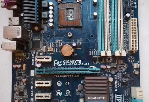 Материнская плата Gigabyte Ga-h61m-d2-b3 rev 1.0