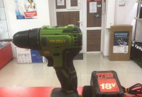 Шуруповерт ProCraft PA18BL
