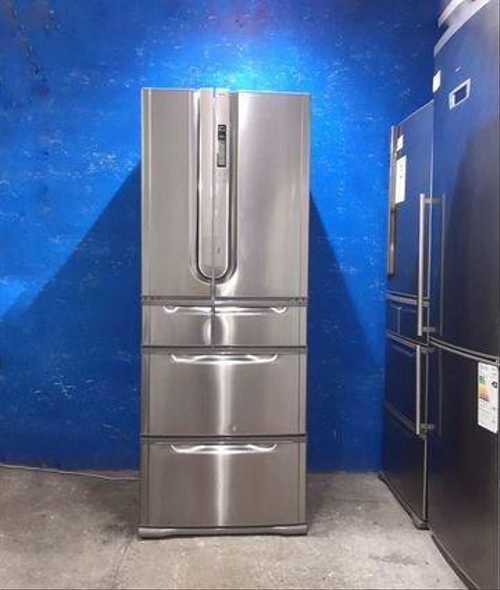 Холодильник металлик со льдом Toshiba бу