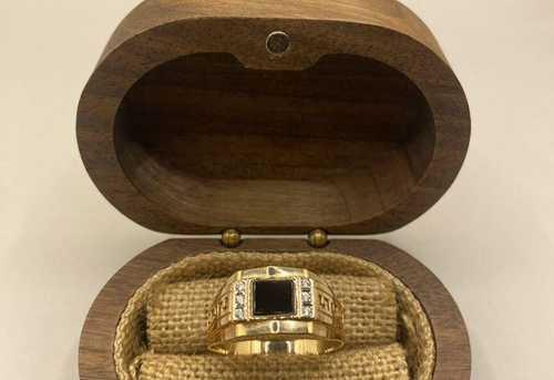 Новое золотое кольцо с камнями 585 пробы 5,33 гр
