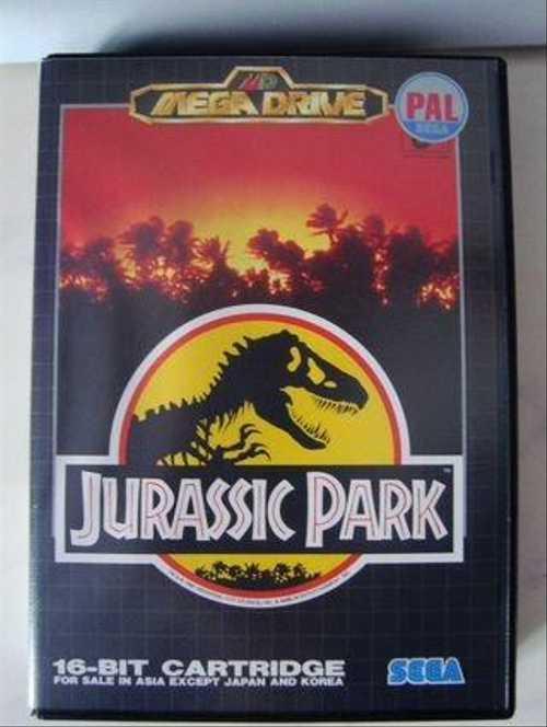 Картридж Jurassic Park для Sega Mega Drive 2