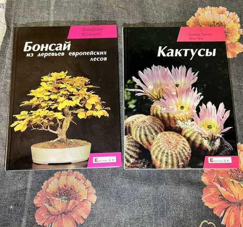 Книги 2 шт. Кактусы и Бонсай