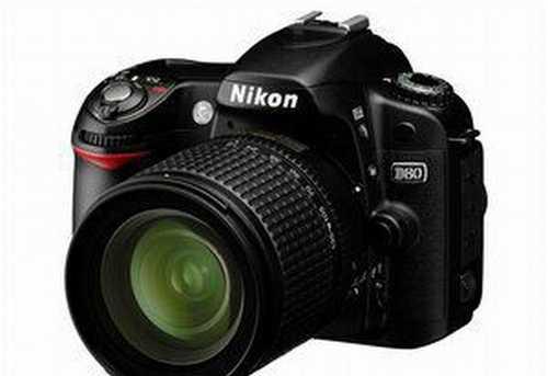 Зеркальный фотоаппарат nikon d80 + 2 объектива